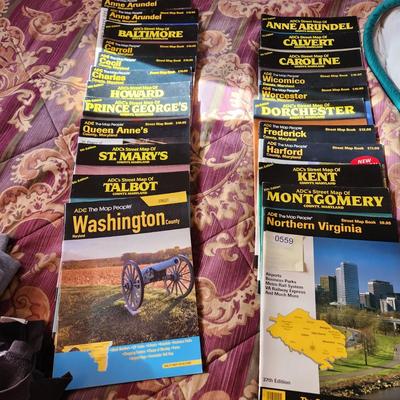 lot of 22 ADC The Map people Maryland County Map Books lot 599 ...