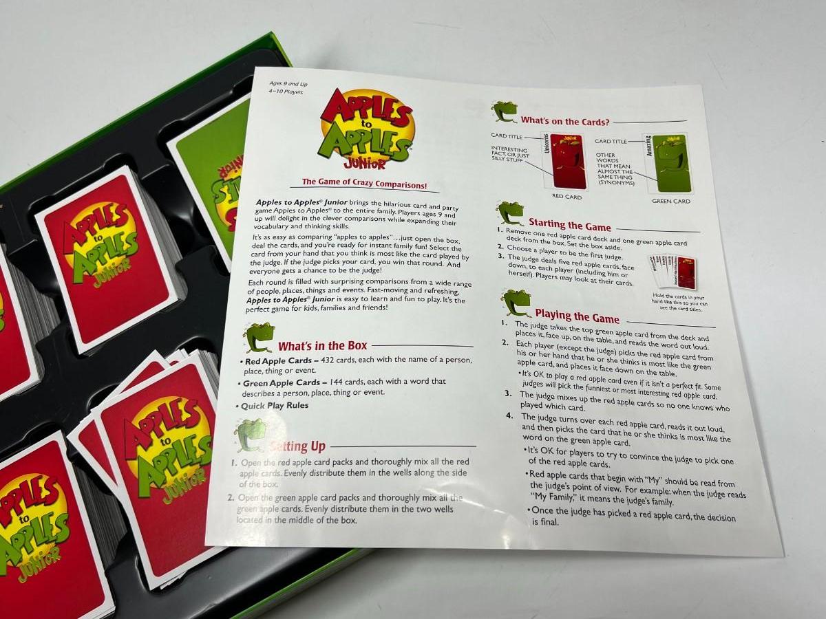 Apples to Apples Junior Family Card Game | EstateSales.org