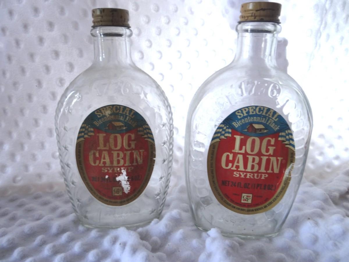 VINTAGE LOG CABIN BOTTLES | EstateSales.org