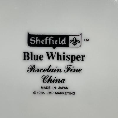 SHEFFIELD ~ Blue Whisper ~ Set Of Eight (8) Dinner Plates | EstateSales.org