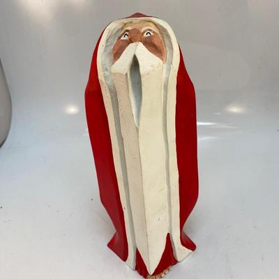 Vintage Block Shaped Santa Claus St. Nick Christmas Holiday Figurine ...