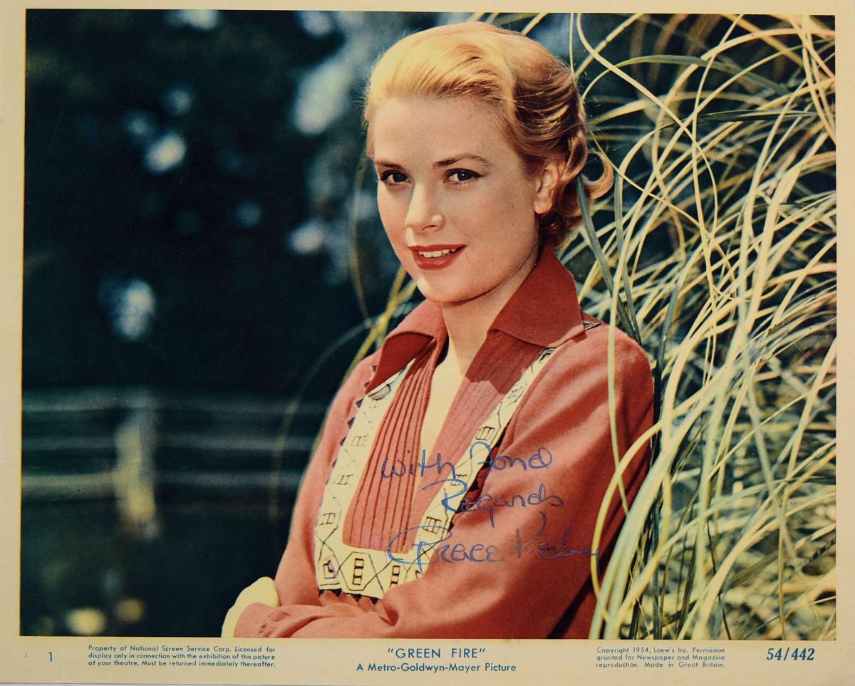 Grace Kelly signed portrait photo | EstateSales.org