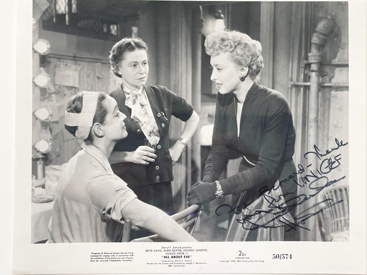 All About Eve Celeste Holm signed movie photo | EstateSales.org