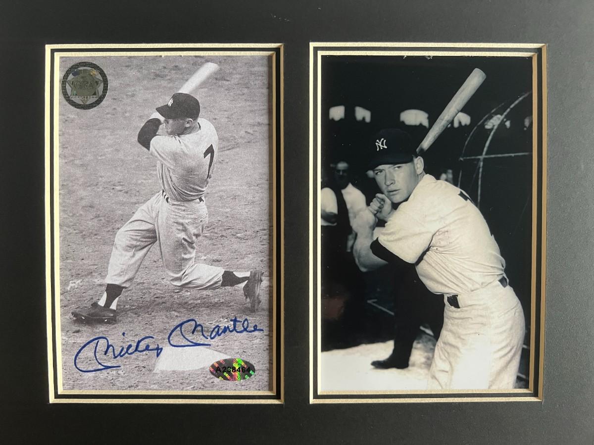 Mickey Mantle signed photo. GFA authenticated | EstateSales.org