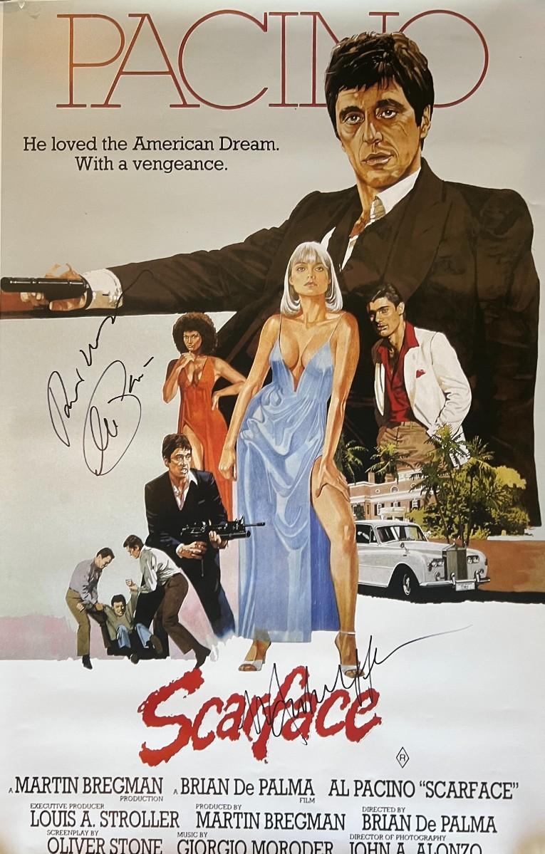 Scarface cast signed movie poster | EstateSales.org