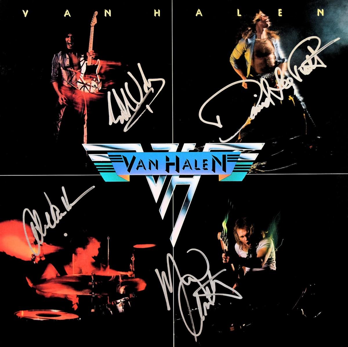 Van Halen signed debut album | EstateSales.org