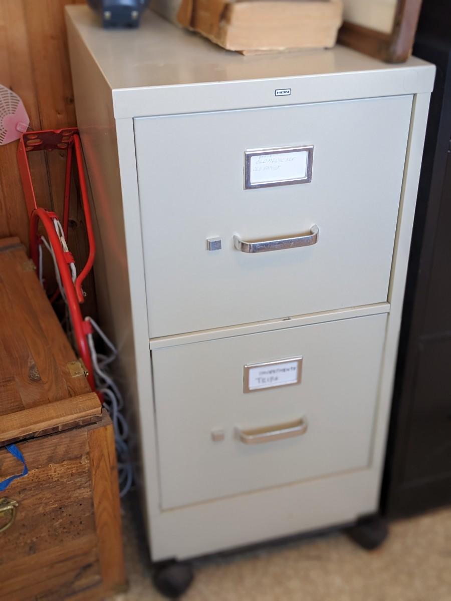 Hon 2 Drawer File Cabinet, Good Shape | EstateSales.org
