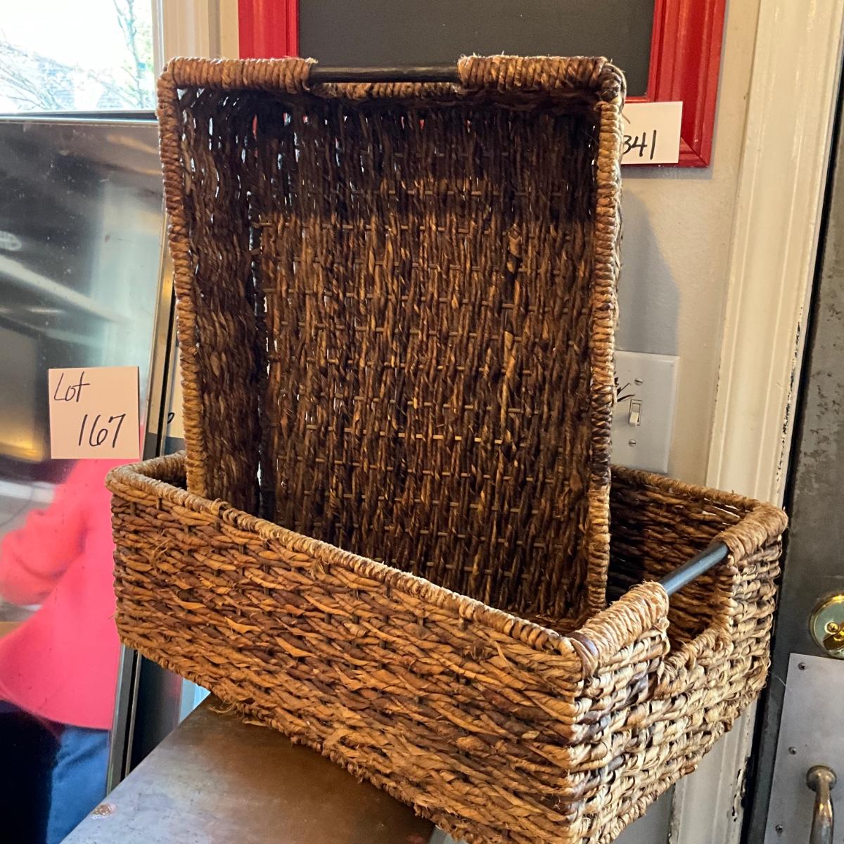 358 Two Double Handle Baskets | EstateSales.org