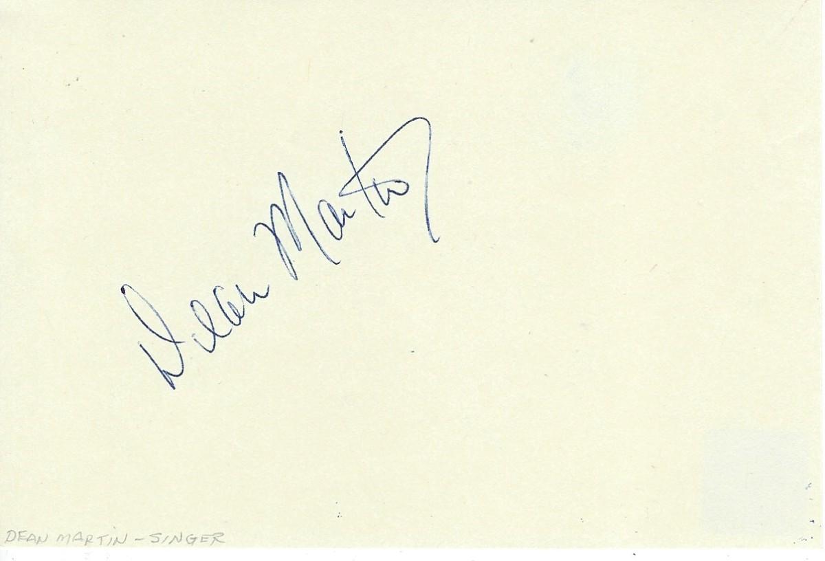Dean Martin signature | EstateSales.org