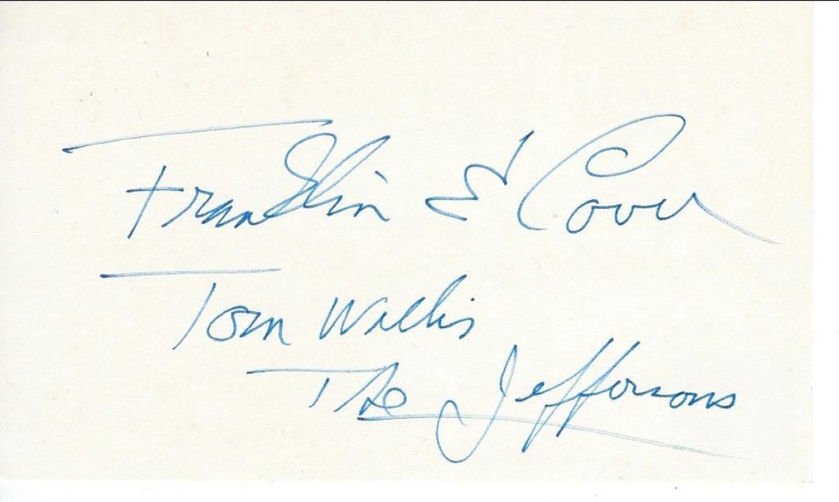 Franklin Cover signature | EstateSales.org