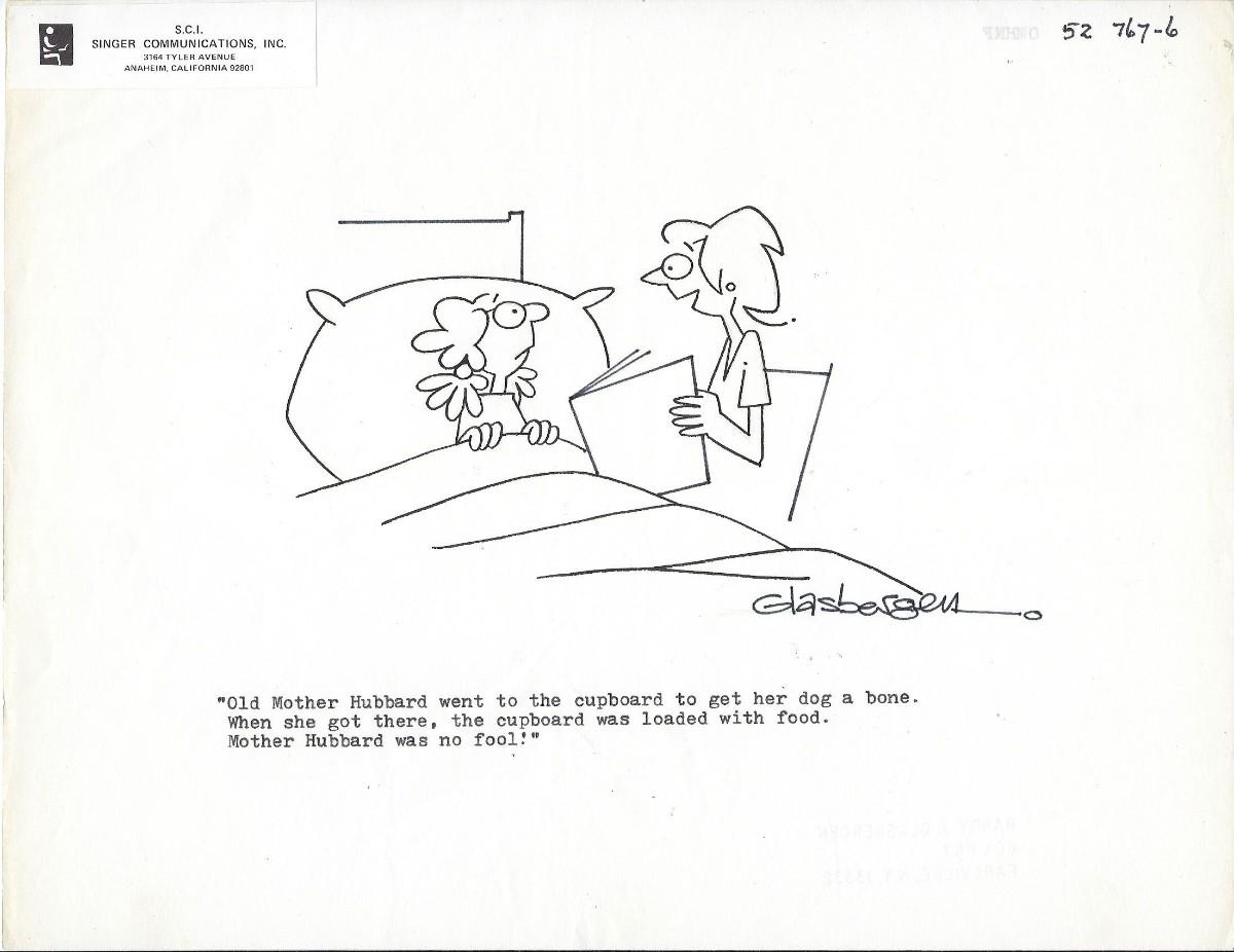 Randy Glasbergen signed hand drawn sketch | EstateSales.org