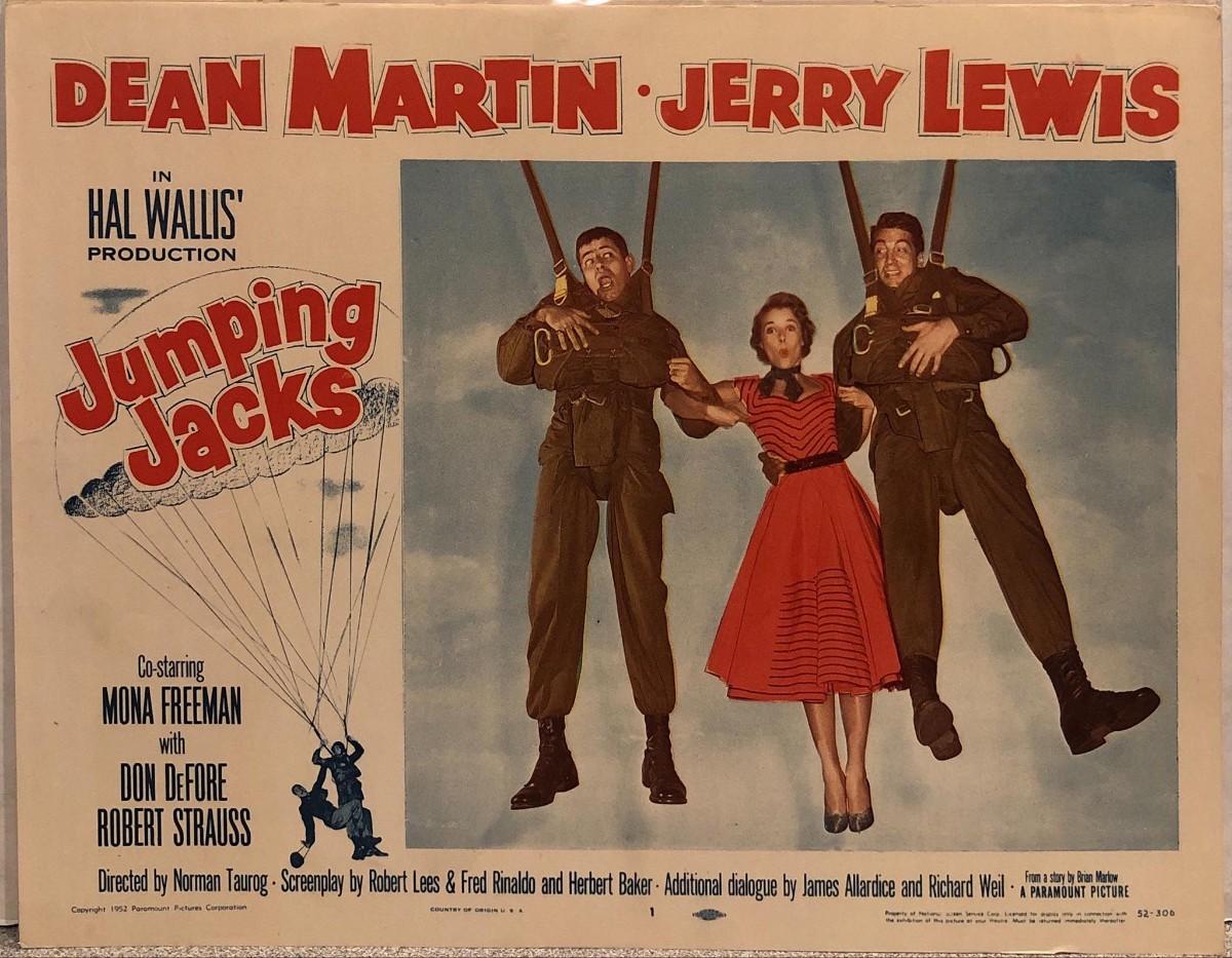 Jumping Jacks: Martin & Lewis 1952 lobby card | EstateSales.org