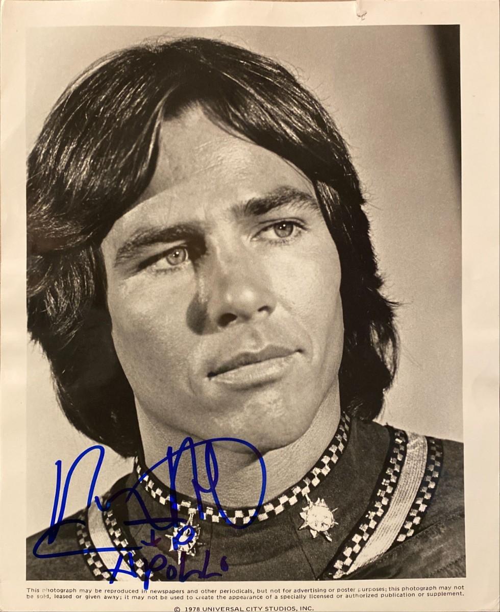Battlestar Galactica Richard Hatch signed photo | EstateSales.org