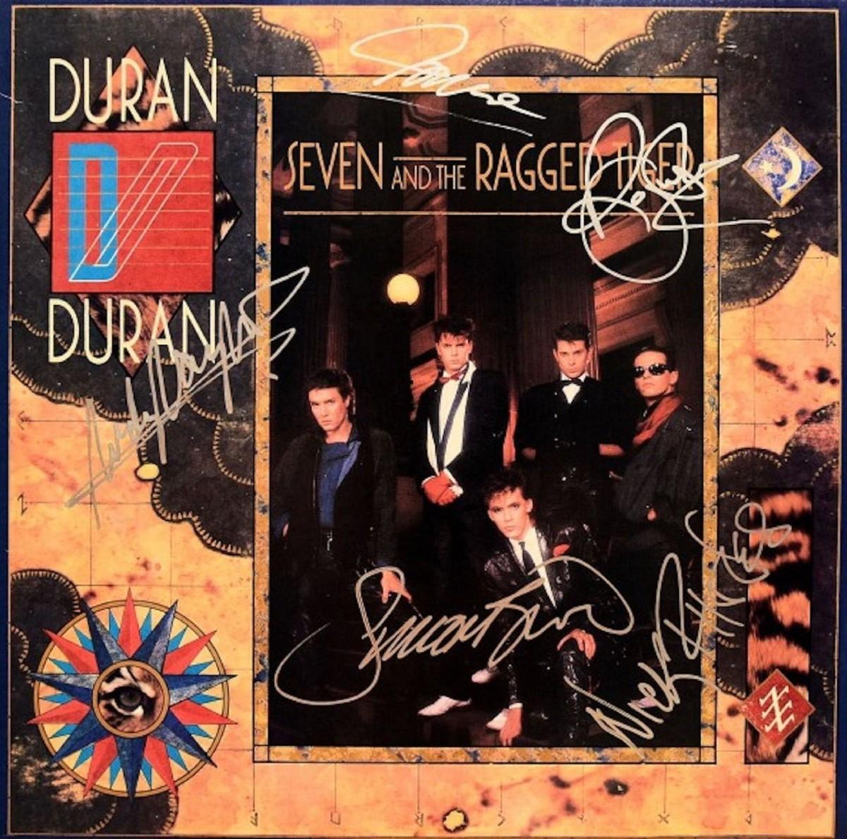 Duran Duran Seven & The Ragged Tiger signed album | EstateSales.org