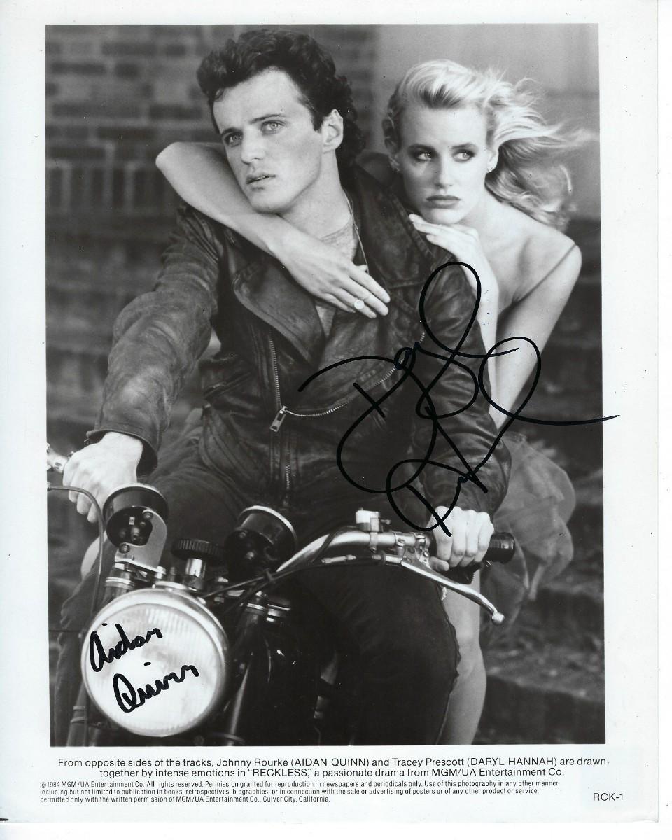 Reckless Aidan Quinn and Daryl Hannah signed photo | EstateSales.org