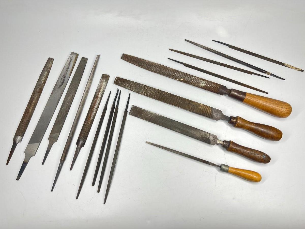 Mixed Hand Tool Lot of Various Wood Files Rasps Flat Rattail Curved ...