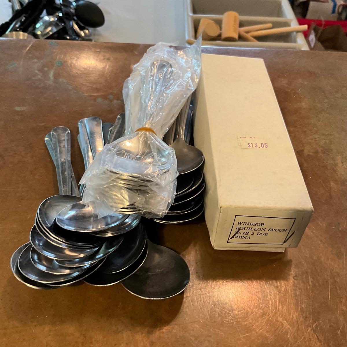 397 New in Box and Used Bouillon Spoons qty 59 | EstateSales.org