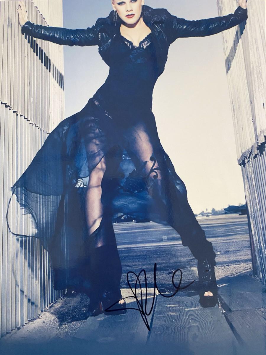 Pink signed photo | EstateSales.org