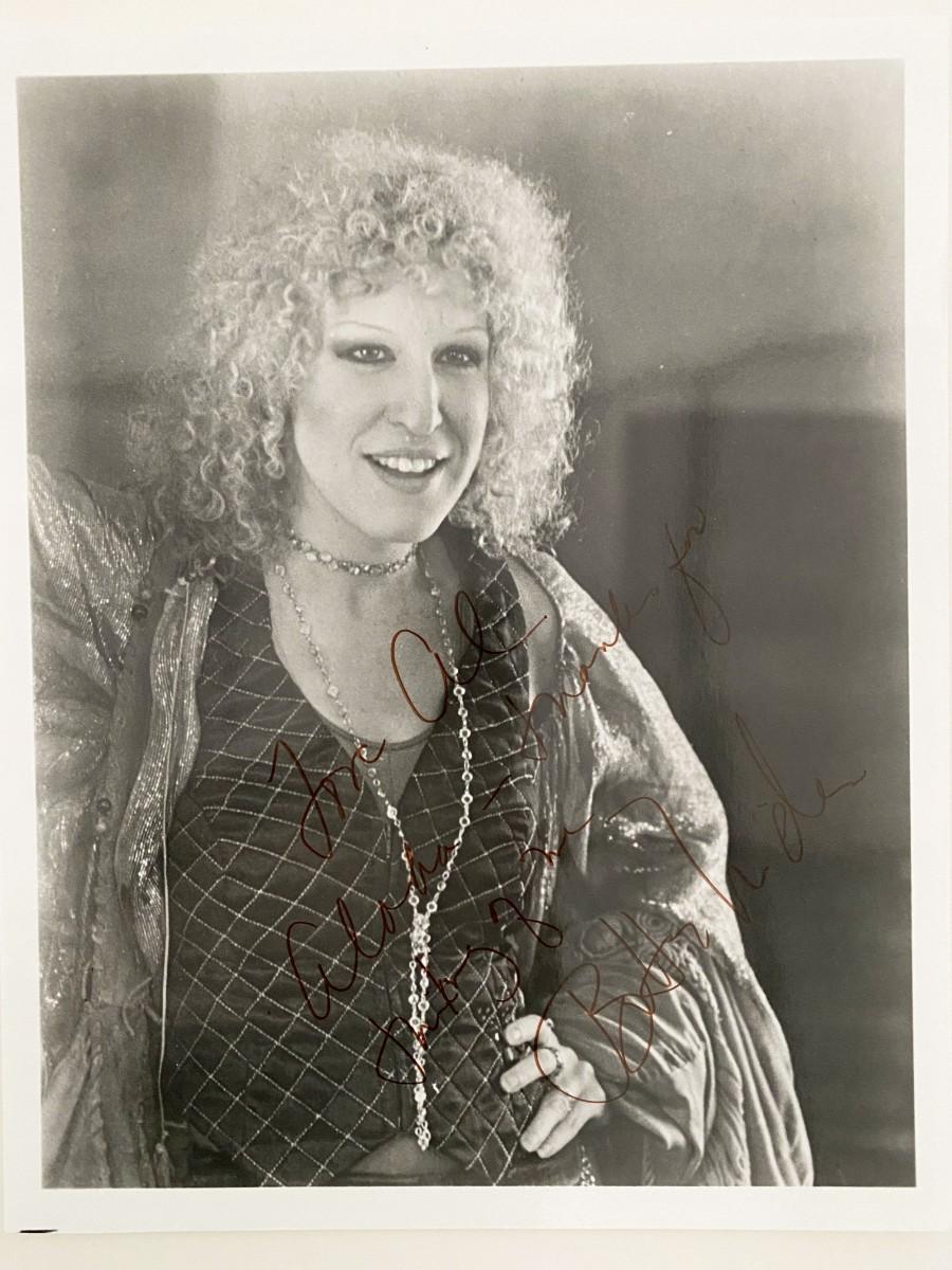 Bette Midler signed photo | EstateSales.org