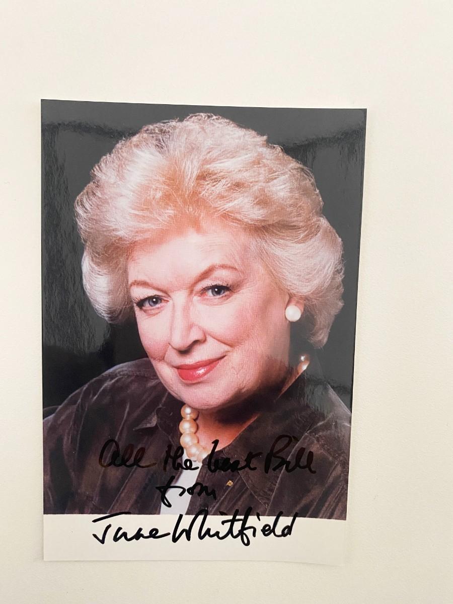 June Whitfield signed photo | EstateSales.org