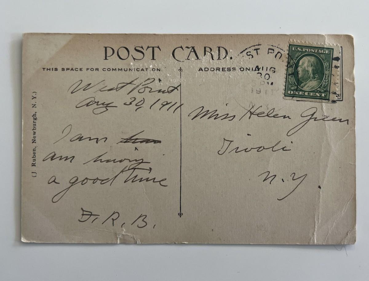 1911 West Point signed postcard | EstateSales.org
