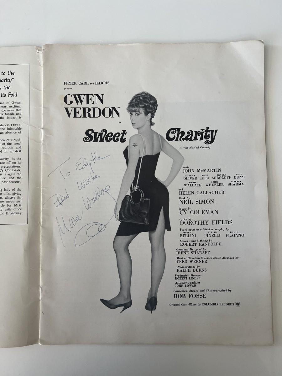 Sweet Charity cast signed booklet | EstateSales.org