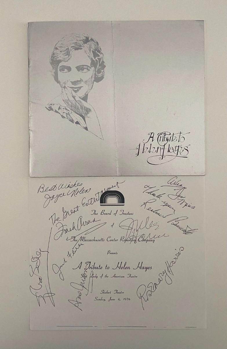 A Tribute To Helen Hayes Signed Program | EstateSales.org