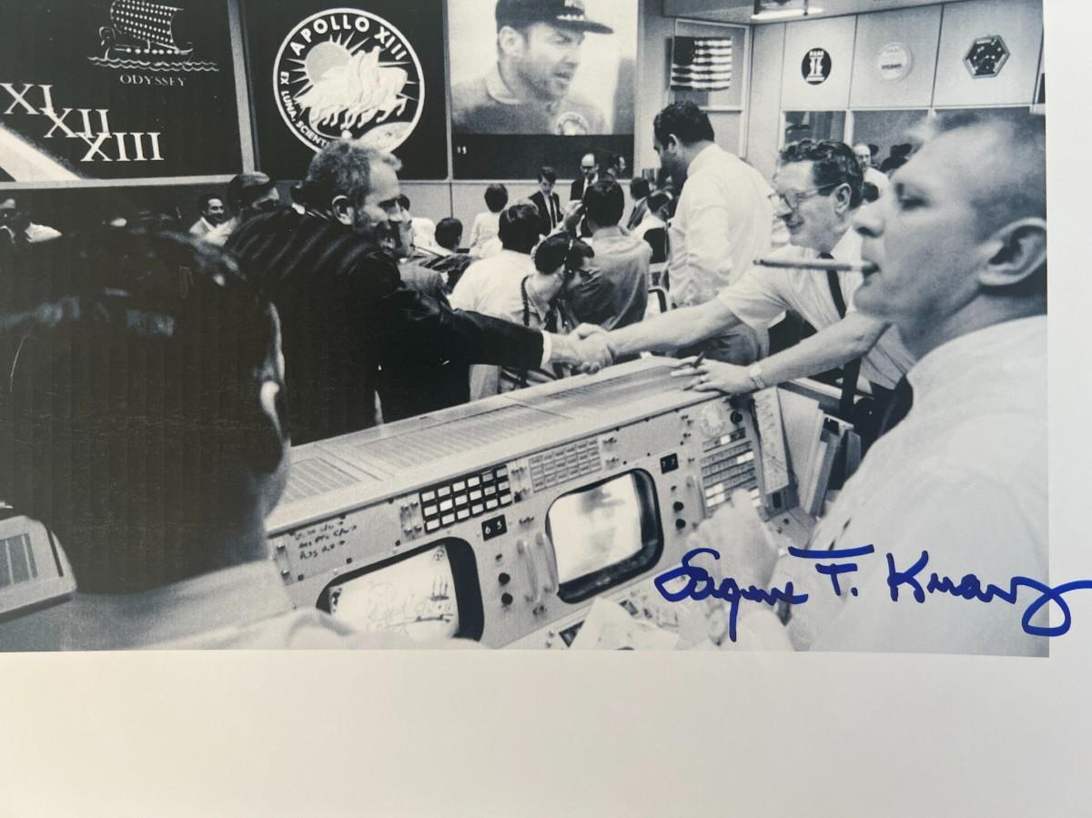 Flight director Gene Kranz signed photo | EstateSales.org