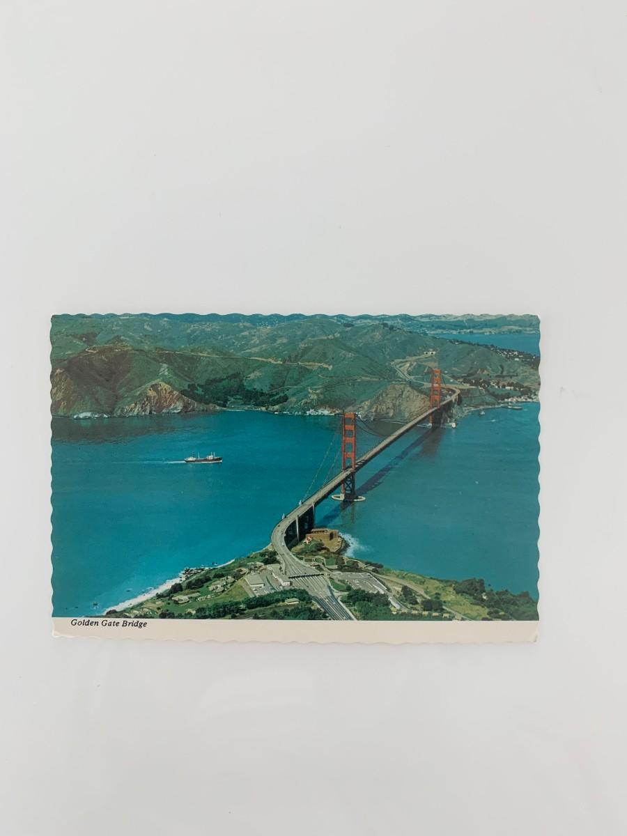 San Francisco Golden Gate Bridge post card | EstateSales.org