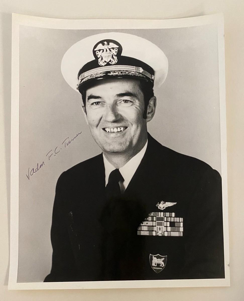 Vice Admiral Frederick C. Turner signed photo | EstateSales.org
