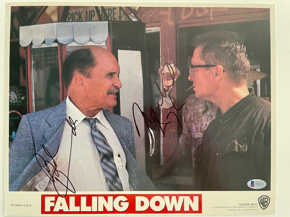 Falling Down signed promotional Photo- Beckett | EstateSales.org