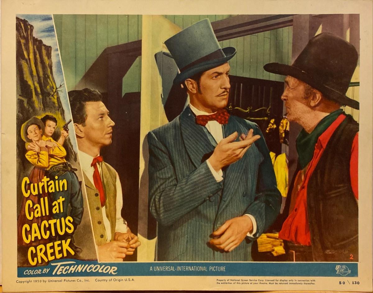 Curtain Call at Cactus Creek 1950 lobby card | EstateSales.org