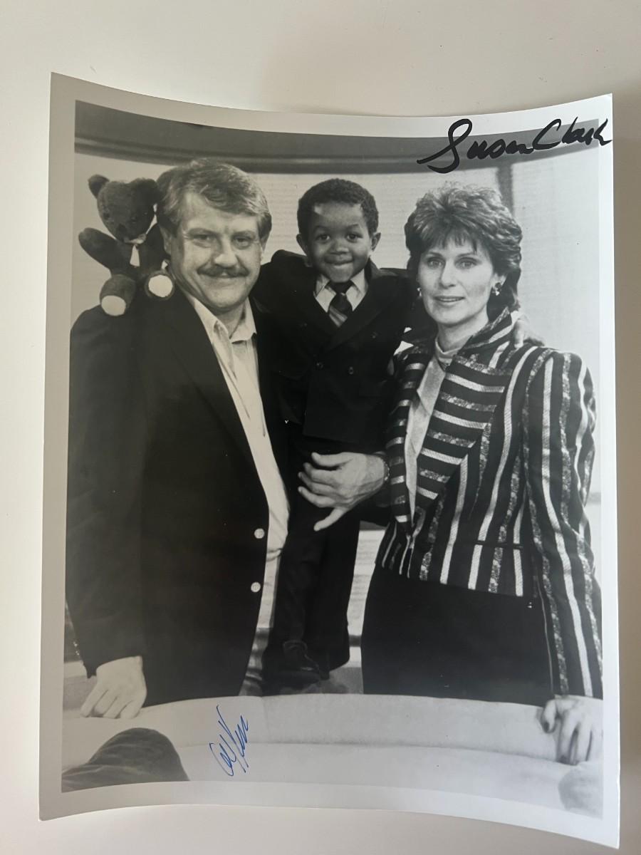 Webster Susan Clark and Alex Karras signed photo | EstateSales.org