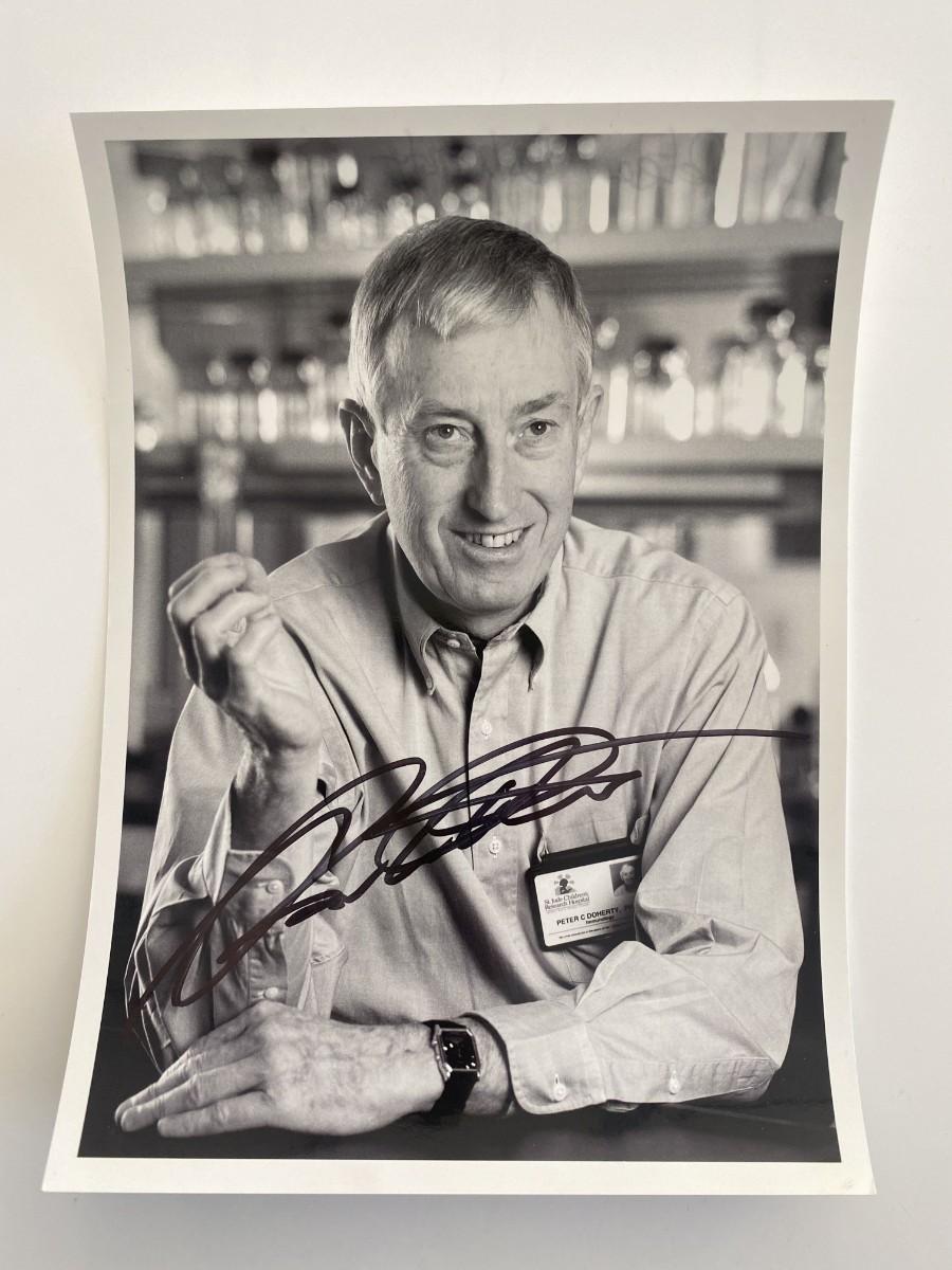 Nobel prize winner Dr.Peter Doherty signed photo | EstateSales.org