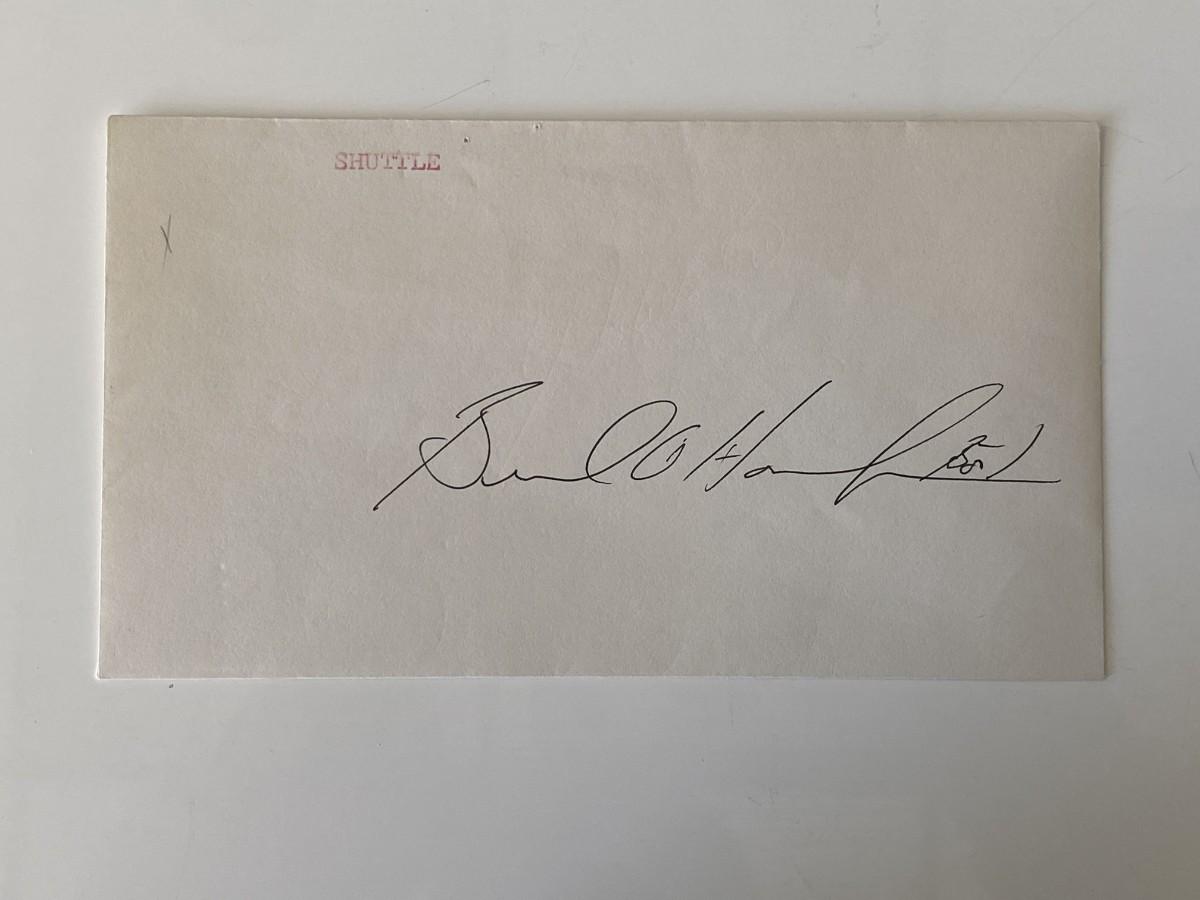 NASA astronaut Bernard A. Harris Jr. signature | EstateSales.org