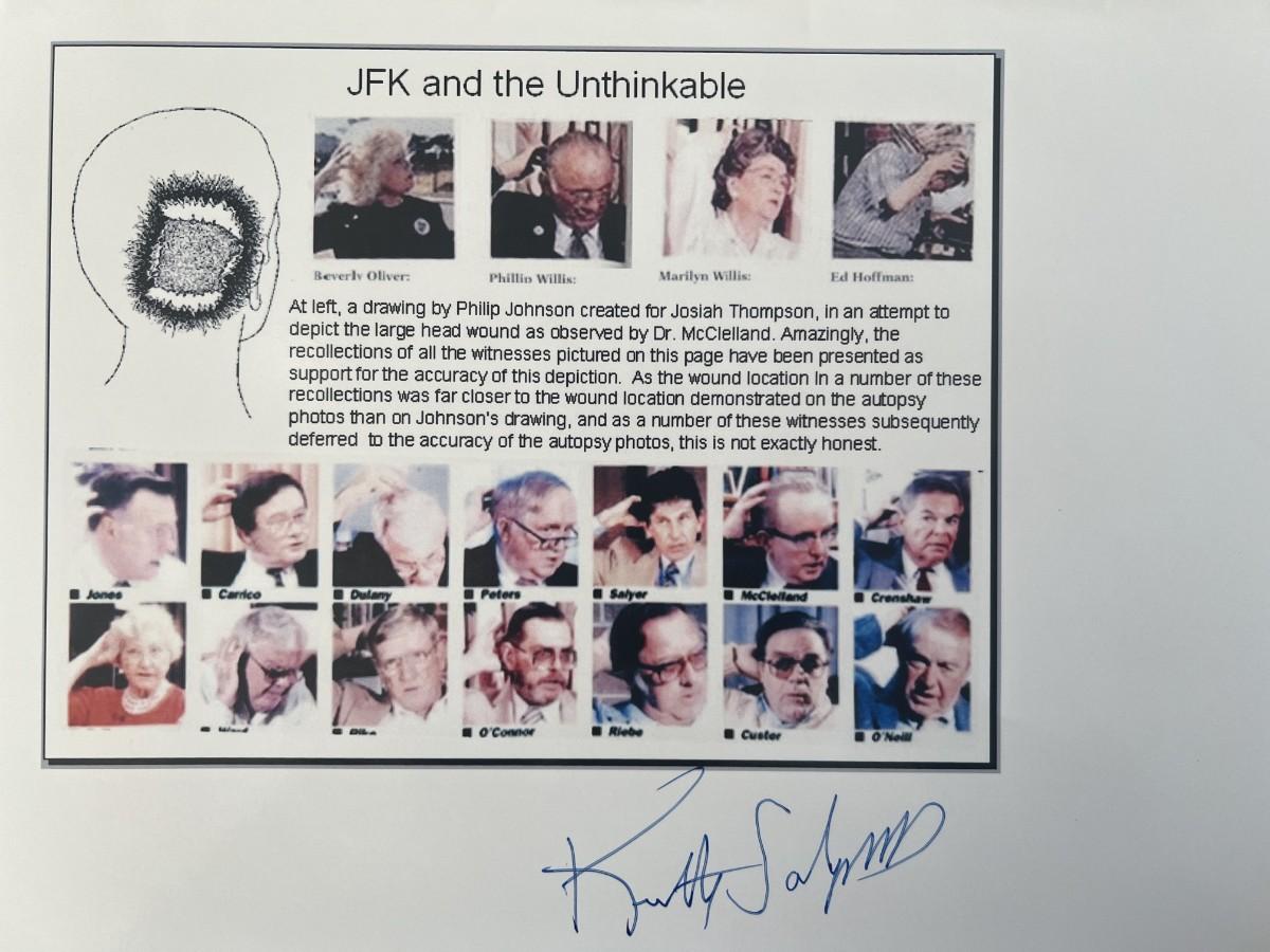 JFK Assassination Dr. Kenneth Salyer signed photo | EstateSales.org