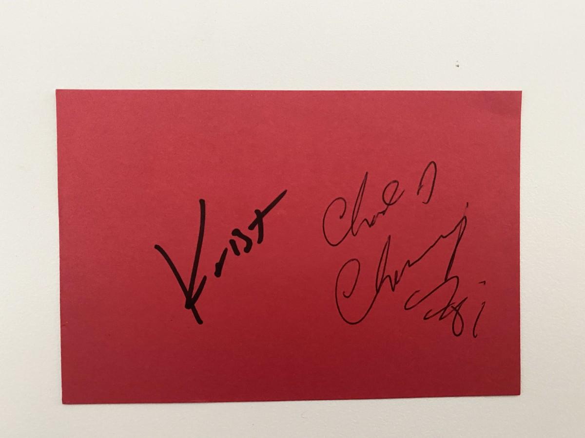Nirvana Krist Novoselic and Chad Channing Signature | EstateSales.org
