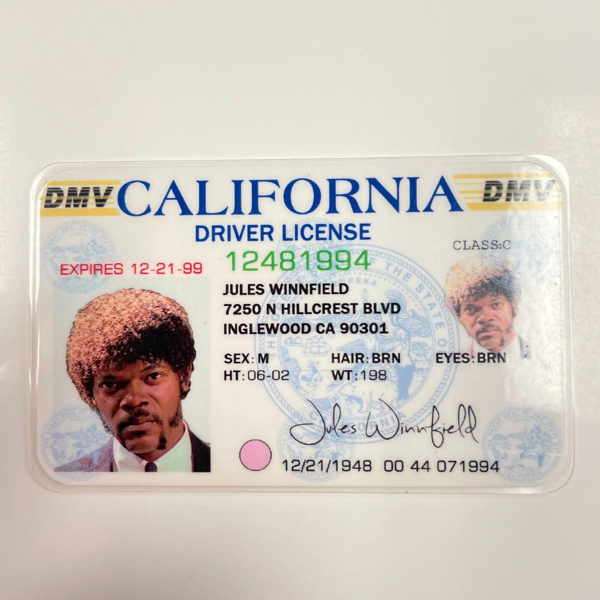 Samuel l Jackson Pulp Fiction Jules Winnfield ID Prop | EstateSales.org