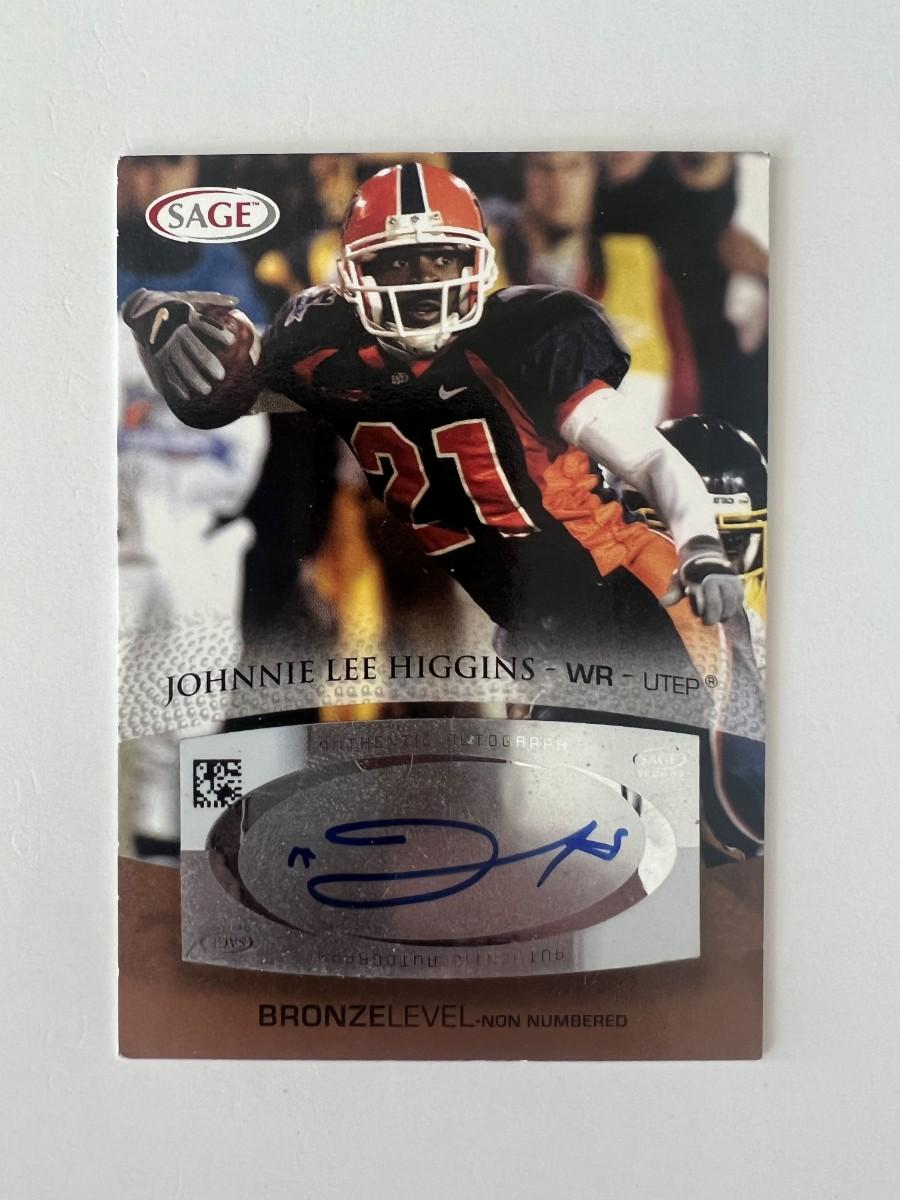 UTEP Miners Johnnie Lee Higgins signed autograph card | EstateSales.org