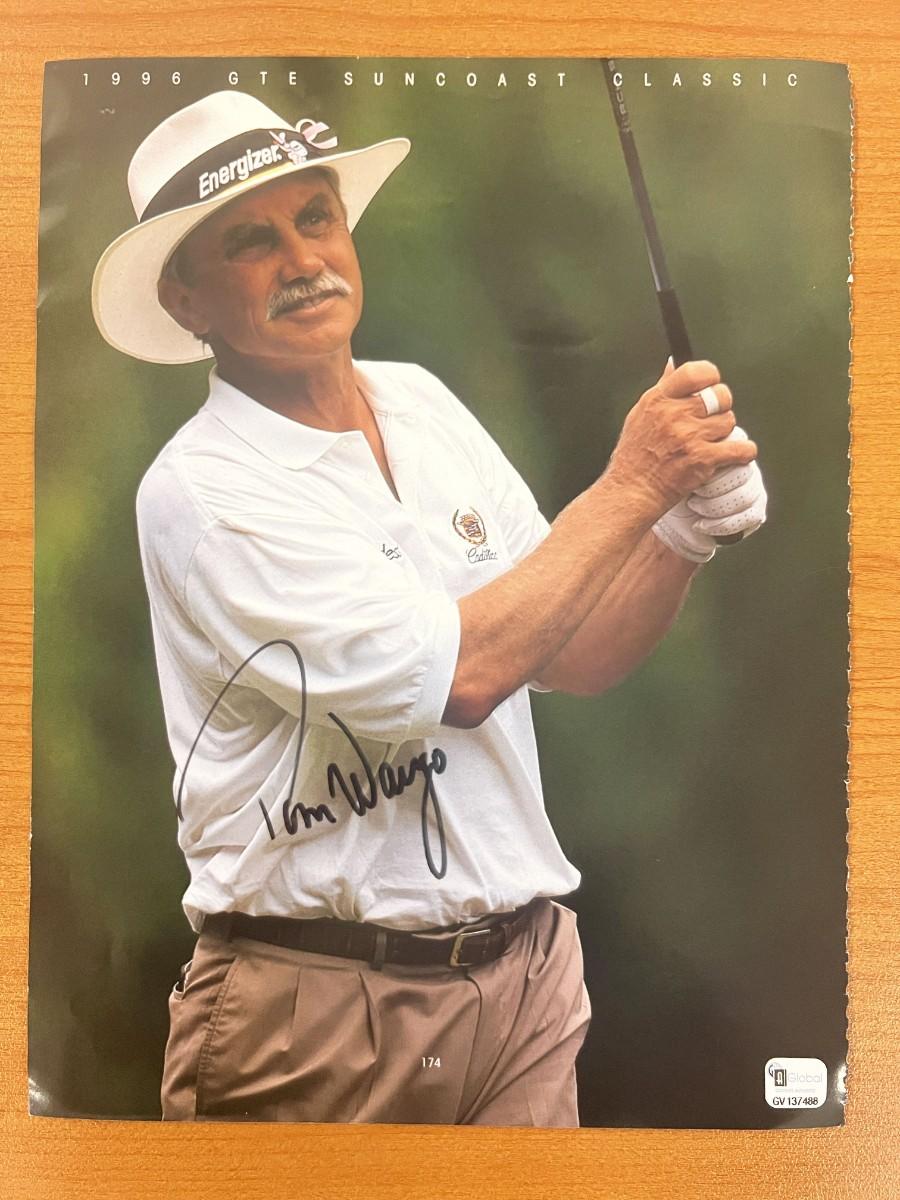 PGA Seniors' Championship winner Tom Wargo signed photo | EstateSales.org