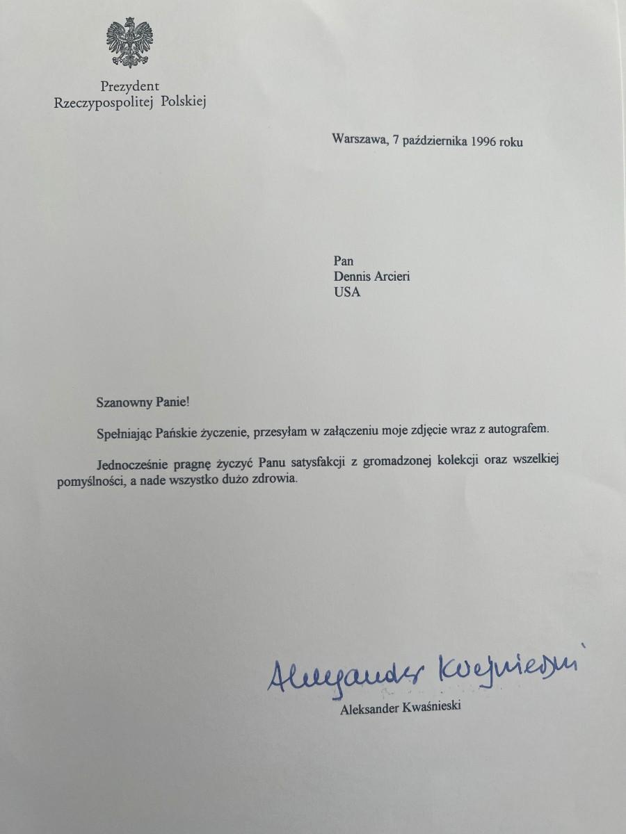 Former Polish President Aleksander Kwaśniewski signed letter ... Former Polish President Aleksander Kwaśniewski signed letter ...