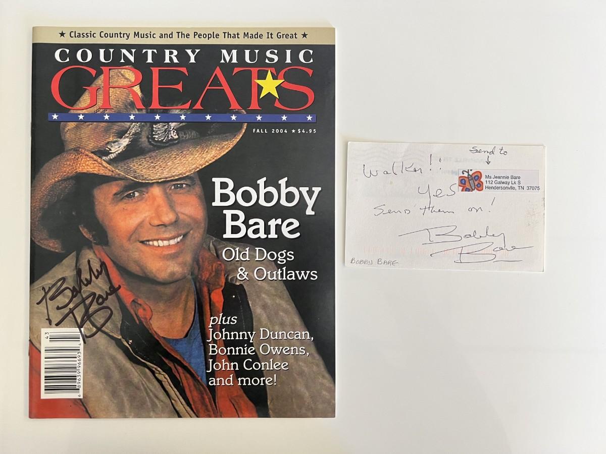 Bobby Bare signed magazine | EstateSales.org