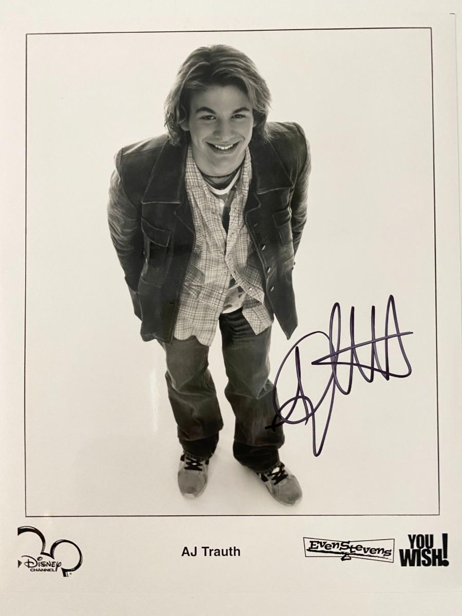 The Disney Channel AJ Trauth signed photo | EstateSales.org