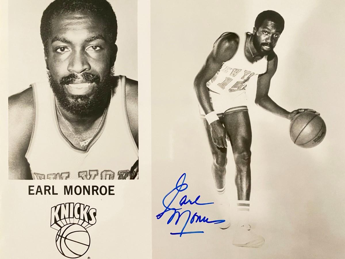 New York Knicks Earl Monroe signed photo | EstateSales.org