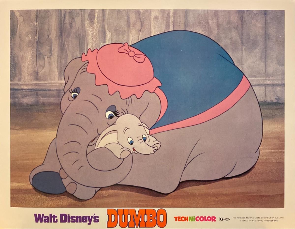 Walt Disney's Dumbo 1972 original vintage lobby card | EstateSales.org
