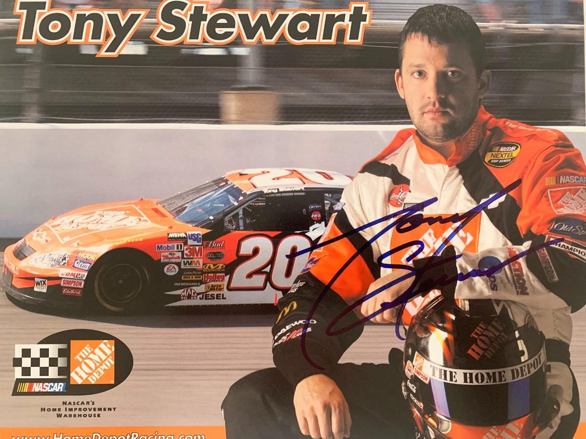 Nascar Tony Steward signed photo | EstateSales.org