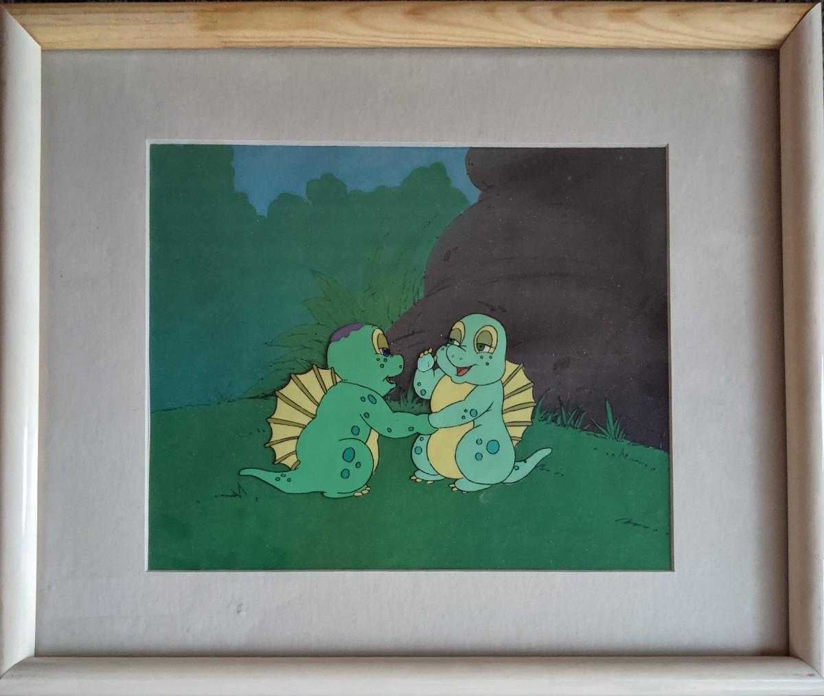 Dink, The Little Dinosaur Framed Animation Cel | EstateSales.org