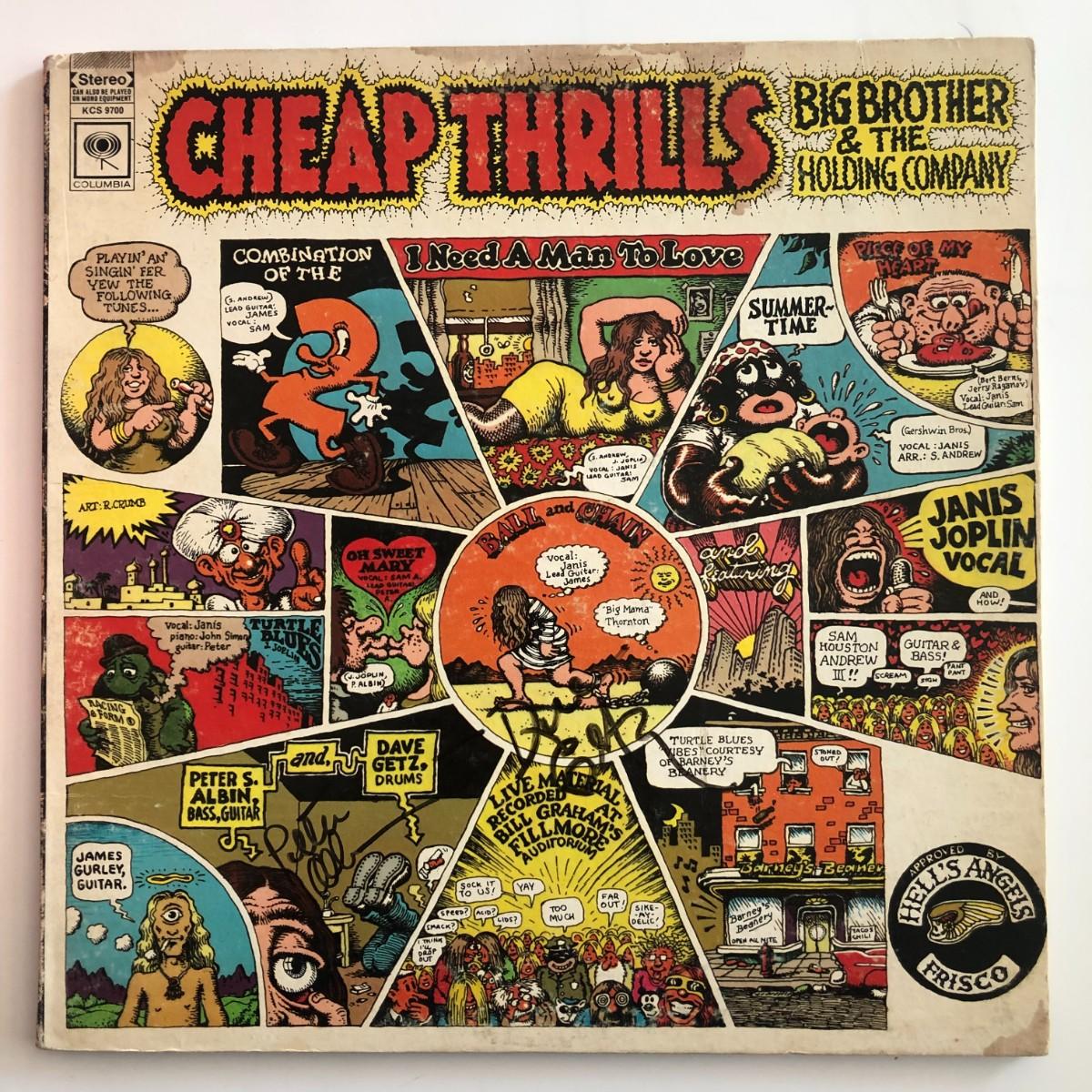 Big Brother And The Holding Company Cheap Thrills signed album ...