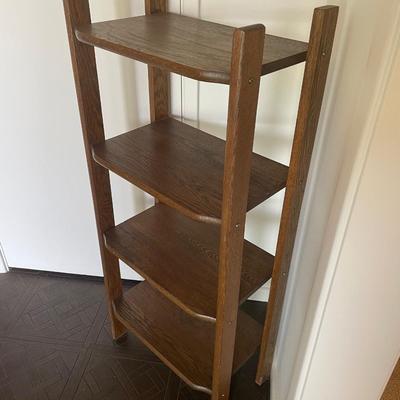 Vintage Retro Small 4 Shelf Oak Wood Bookcase Shelving Unit - ARCADIA ...