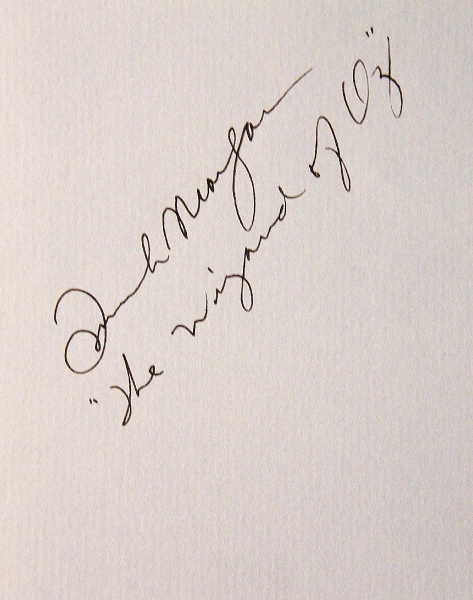 Frank Morgan signature slip | EstateSales.org